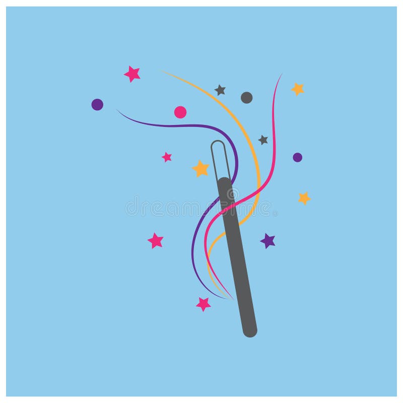 Wand Magic Stick Icon Vector Symbol Template Stock Vector ...