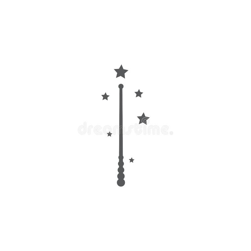 Wand Magic Stick Logo Template Vector Symbol Stock Vector ...