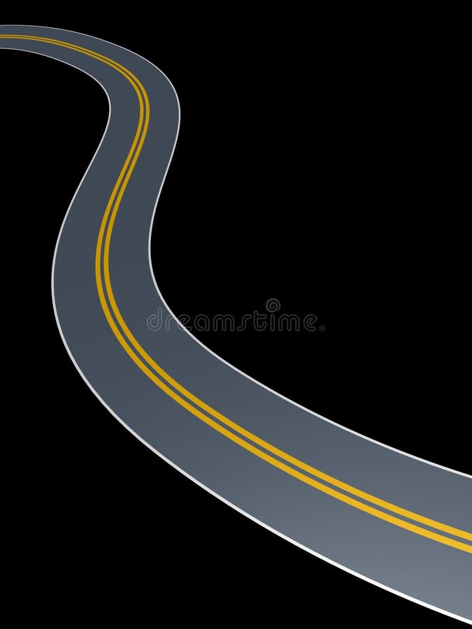 Wander road stock illustration. Illustration of curve - 7165724