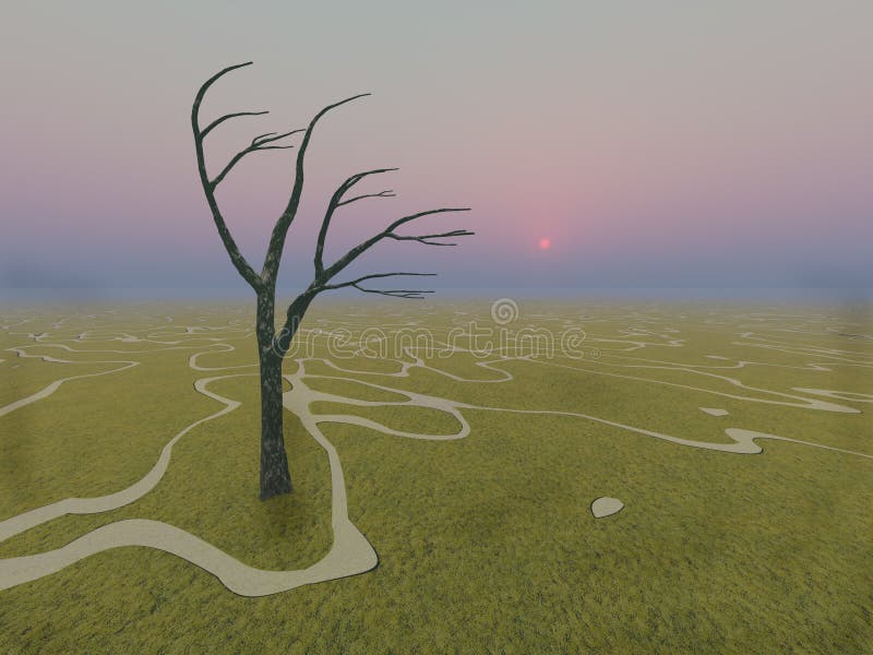 Wandering Paths stock illustration. Illustration of direction - 691734