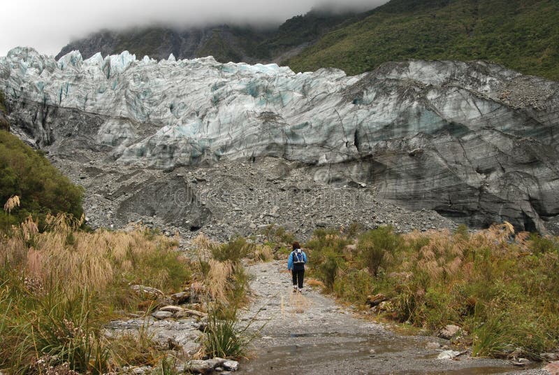 Gletscher Im Tal, Berg-Koch, Neuseeland Stockfoto - Bild von schönheit ...