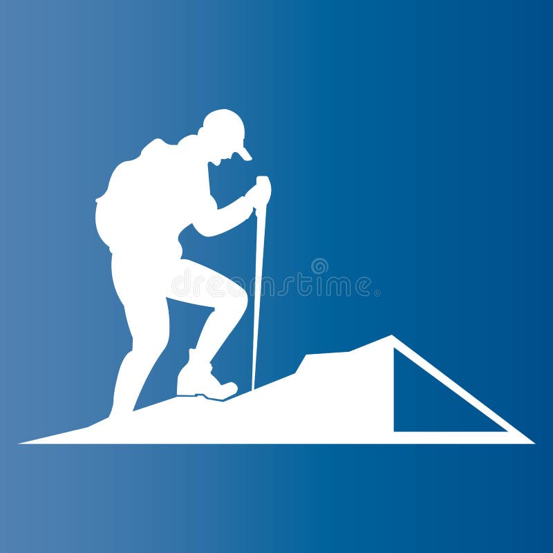 Wandern Der Ikonenillustration Vektor Abbildung - Illustration von ...