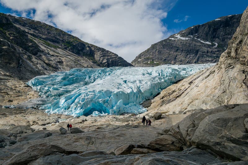 Wanderweg Zu Nigardsbreen-Gletscher, Norwegen Stockfoto - Bild von ...