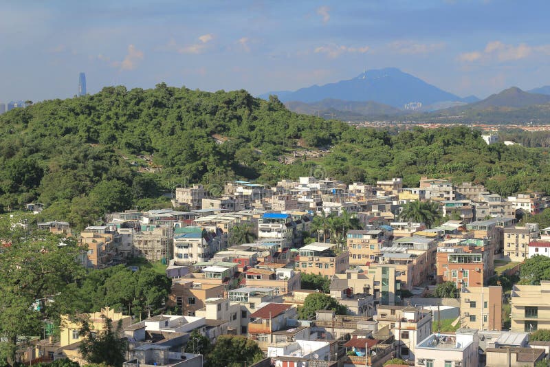 Wang Chau View of Yuen Long District in HK Stock Image - Image of wang ...