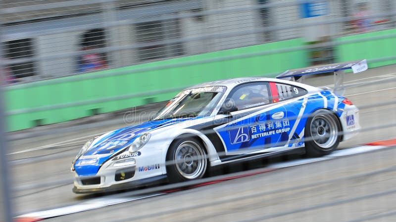 Wang Jian Wei Racing at Porsche Carrera Cup Asia Editorial Stock Photo ...