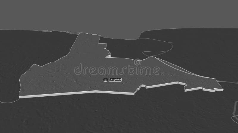 Wanica, Suriname - Extruded with Capital. Bilevel Stock Illustration ...