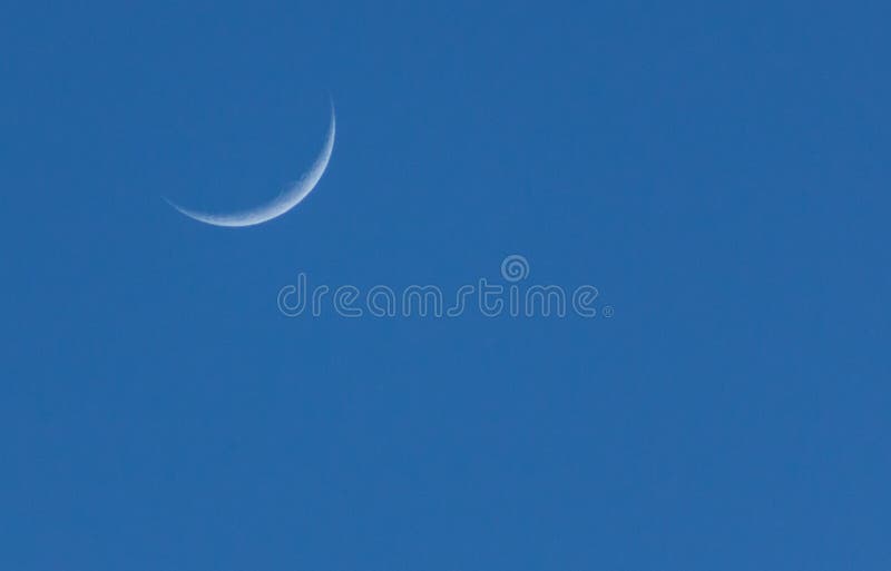 Waning Moon with Clean Background Stock Photo - Image of background ...