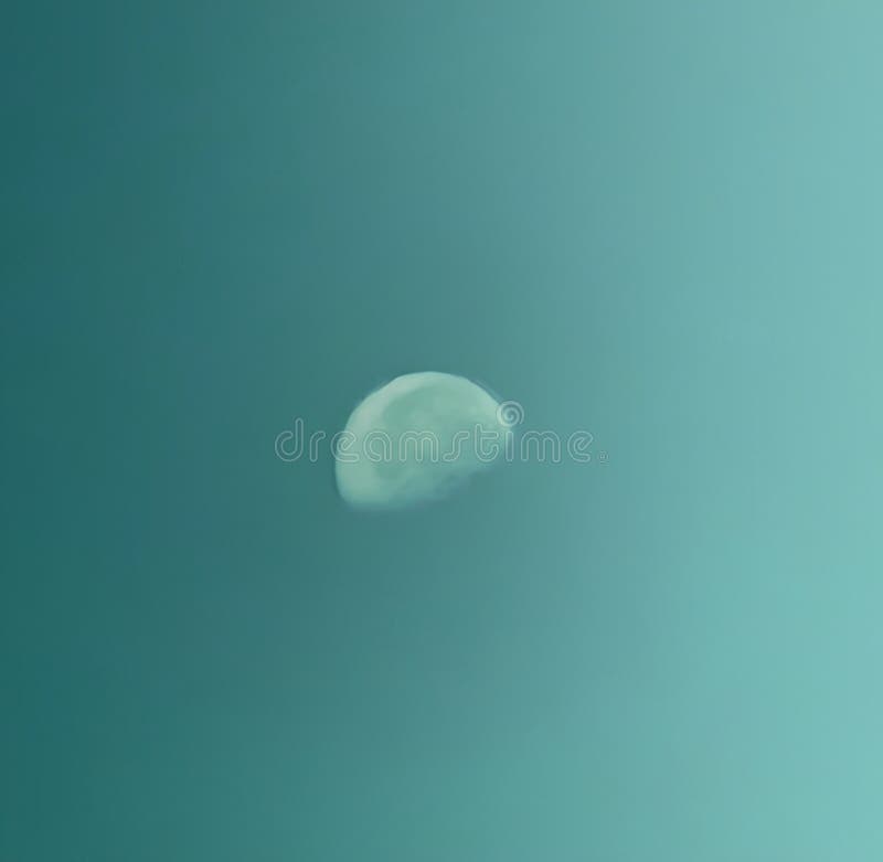 The Waning Moon Displays Gradient Tones, Smoothly Transitioning between ...