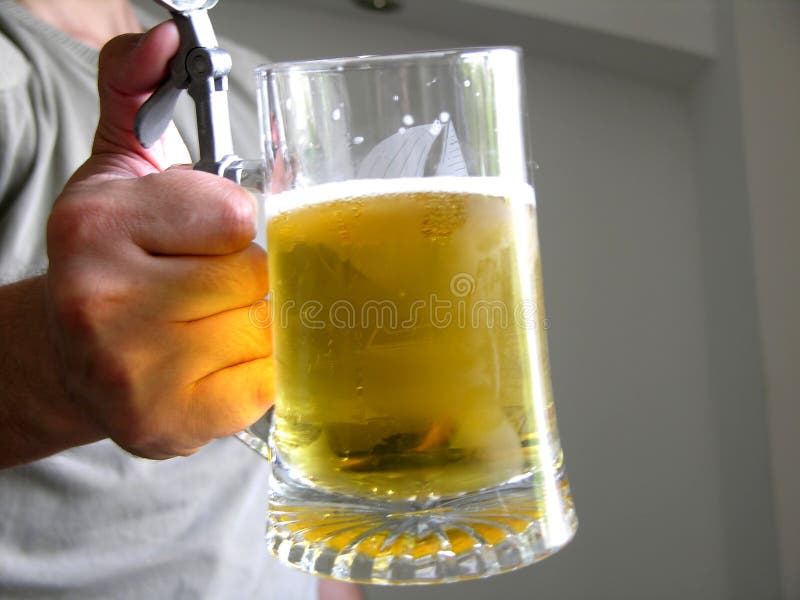 Want some beer? stock photo. Image of yellow, alcohol, serve - 12776