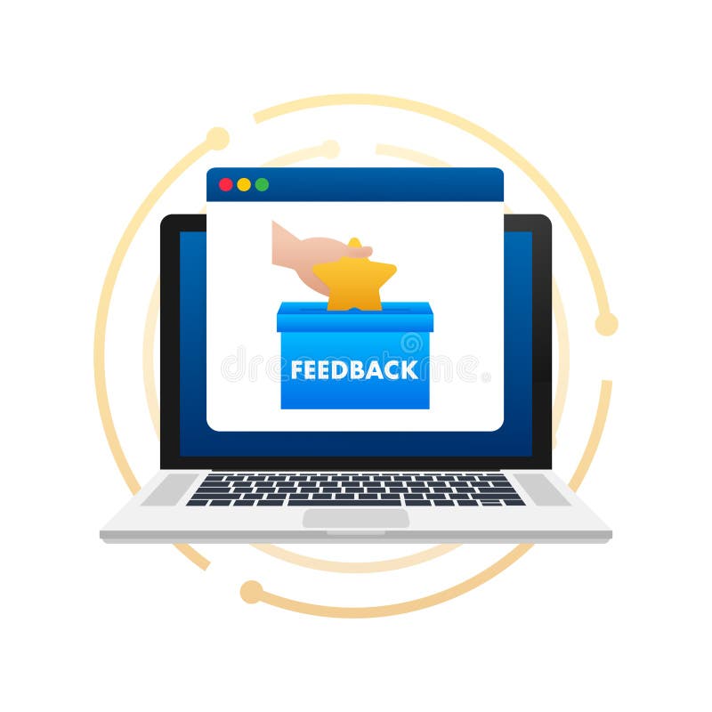 We Want Your Feedback. Hand Putting Star in the Feedback Box. Stock ...