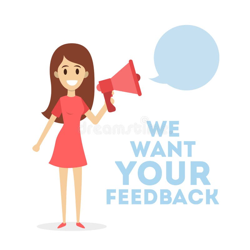 We want your feedback. stock vector. Illustration of isolated - 109222863 We want your feedback. stock vector. Illustration of isolated - 109222863