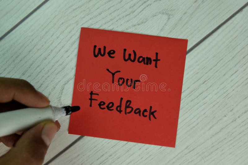 Feedback Sticky Note Concept Stock Photo - Image of idea, people: 89526710