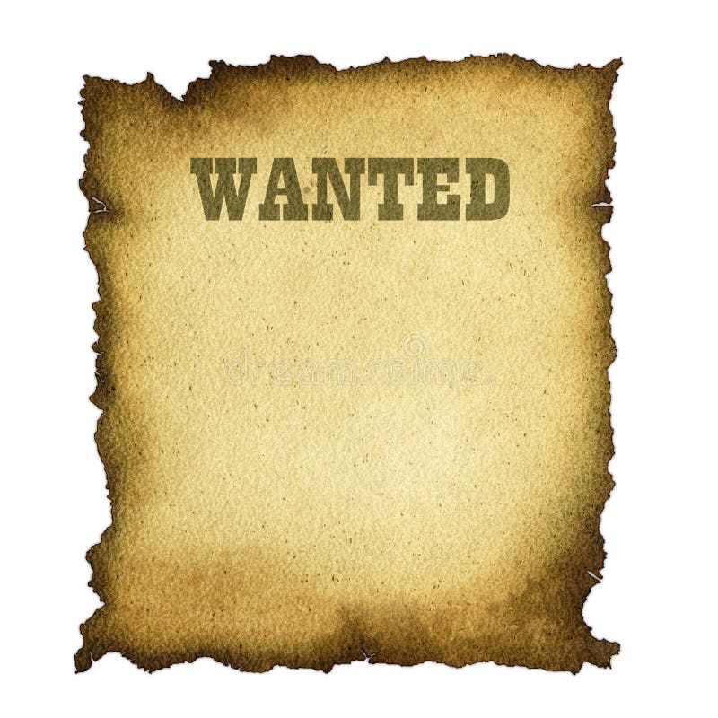Blank Wanted Poster stock illustration. Illustration of cash - 7195699