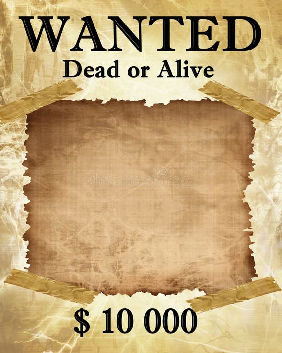 Wanted stock illustration. Illustration of criminal, paper - 7626727