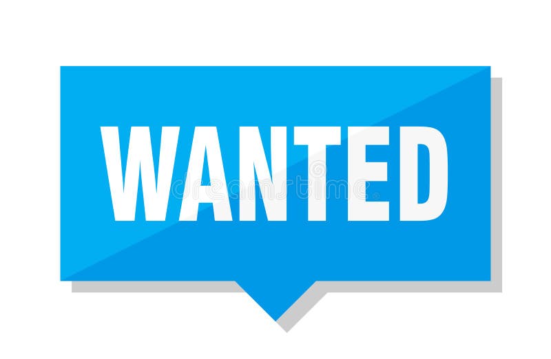 Wanted price tag stock vector. Illustration of sticker - 118867922