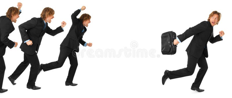 Wanted Business Man Being Chased Stock Photo - Image of people, boss ...