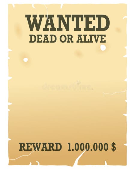 Empty Wanted Poster Stock Illustrations – 505 Empty Wanted Poster Stock ...