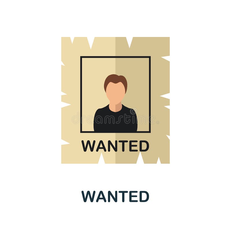 Wanted Icon. Simple Element from Police Collection. Creative Wanted ...