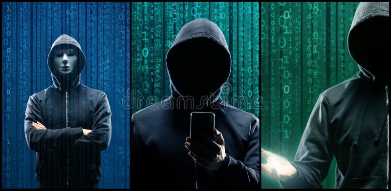 Wanted Hacker Is Coding Virus Ransomware Using Abstract Binary Code