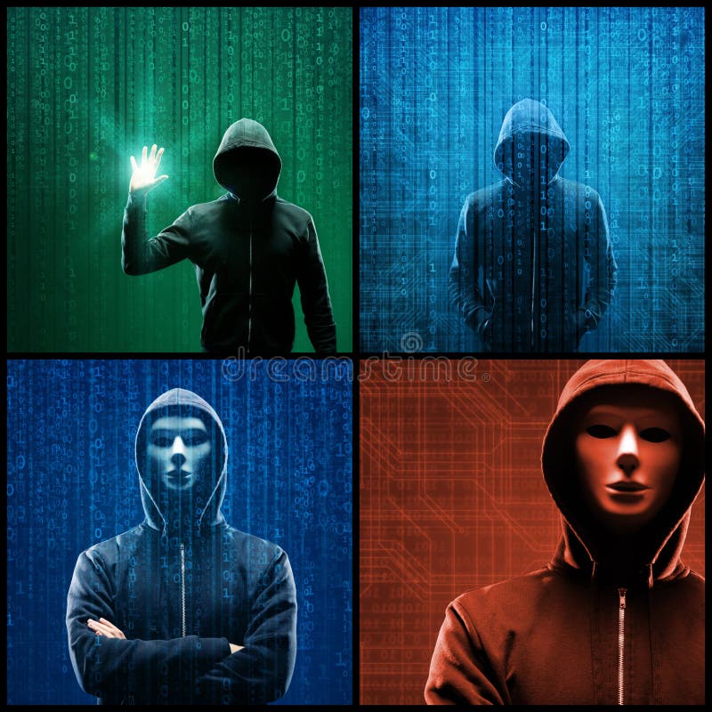 Wanted Hacker Is Coding Virus Ransomware Using Abstract Binary Code