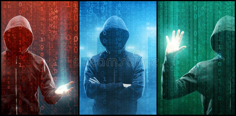 Wanted Hacker Is Coding Virus Ransomware Using Abstract Binary Code Concept Of Cyberattack