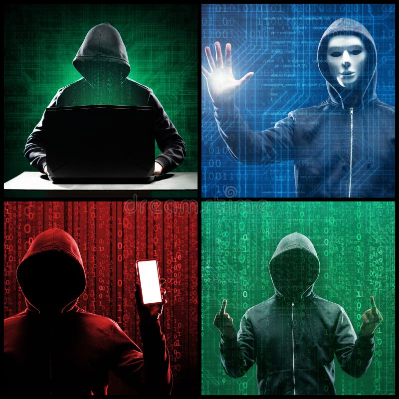 Wanted Hacker Is Coding Virus Ransomware Using Abstract Binary Code Concept Of Cyberattack
