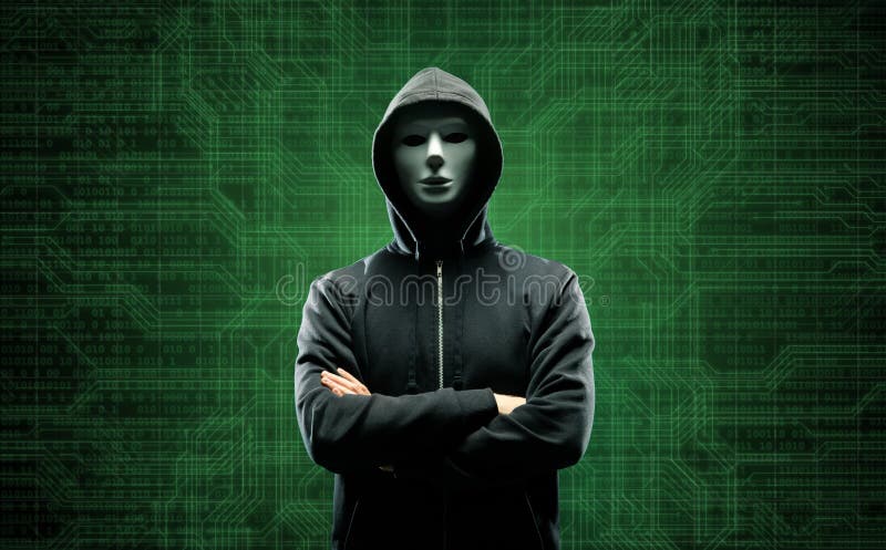 Wanted Hacker Is Coding Virus Ransomware Using Abstract Binary Code