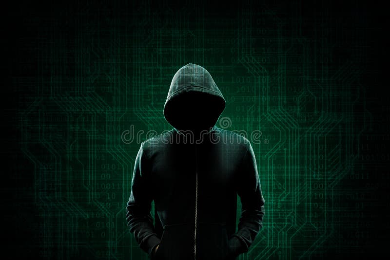 Wanted Hacker Is Coding Virus Ransomware Using Abstract Binary Code