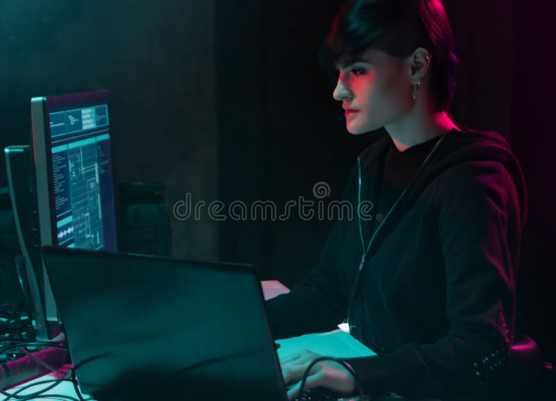 Wanted Hackers Coding Virus Ransomware Using Laptops and Computers in ...