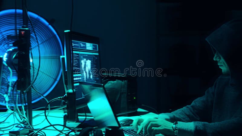 Wanted Hackers Coding Virus Ransomware Using Laptops and Computers in ...