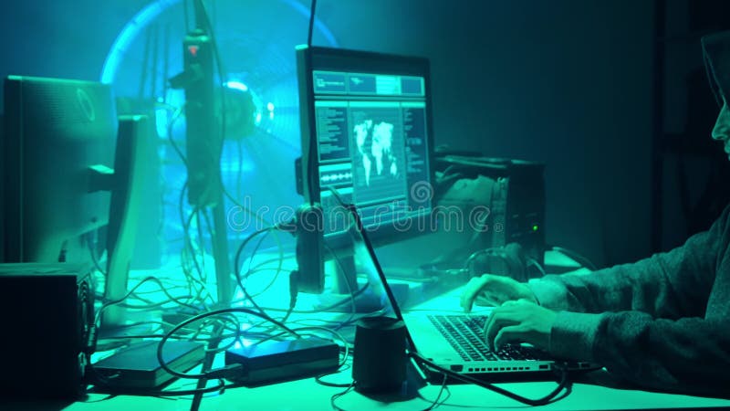 Wanted Hackers Coding Virus Ransomware Using Laptops and Computers in ...