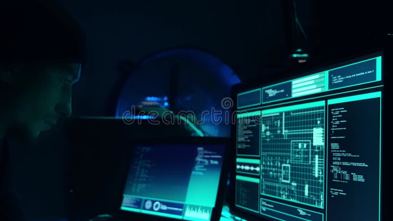 Wanted Hackers Coding Virus Ransomware Using Laptops and Computers in ...