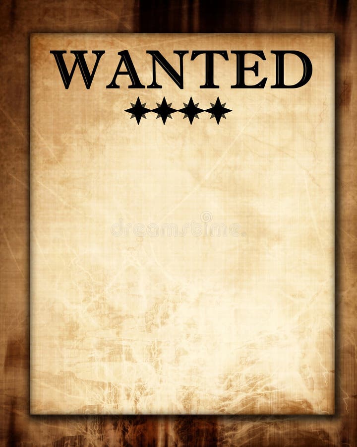 Wanted paper stock illustration. Illustration of vintage - 7890924