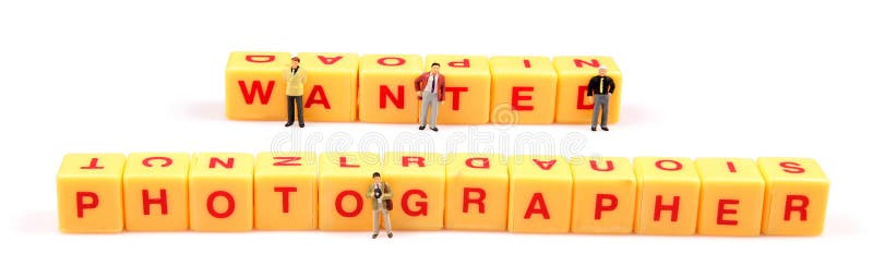 Wanted photographer stock image. Image of yellow, white - 23224319