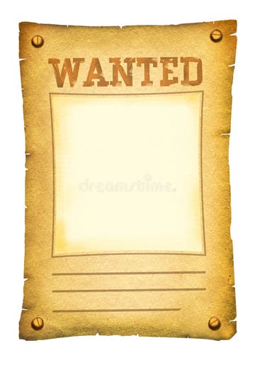 Old Paper Wanted Poster Stock Illustrations – 1,372 Old Paper Wanted ...