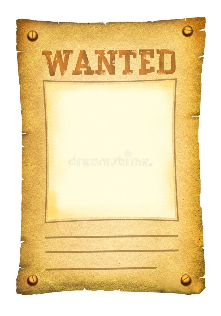 Wanted Poster Horizontal Stock Illustrations – 71 Wanted Poster ...