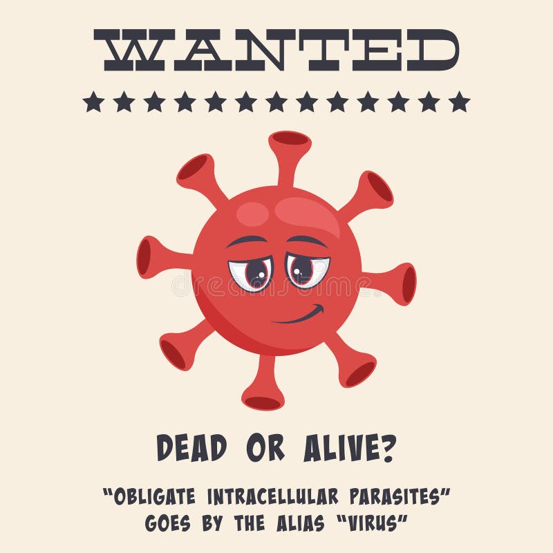 Wanted Poster for Obligate Intracellular Virus Educational Science ...