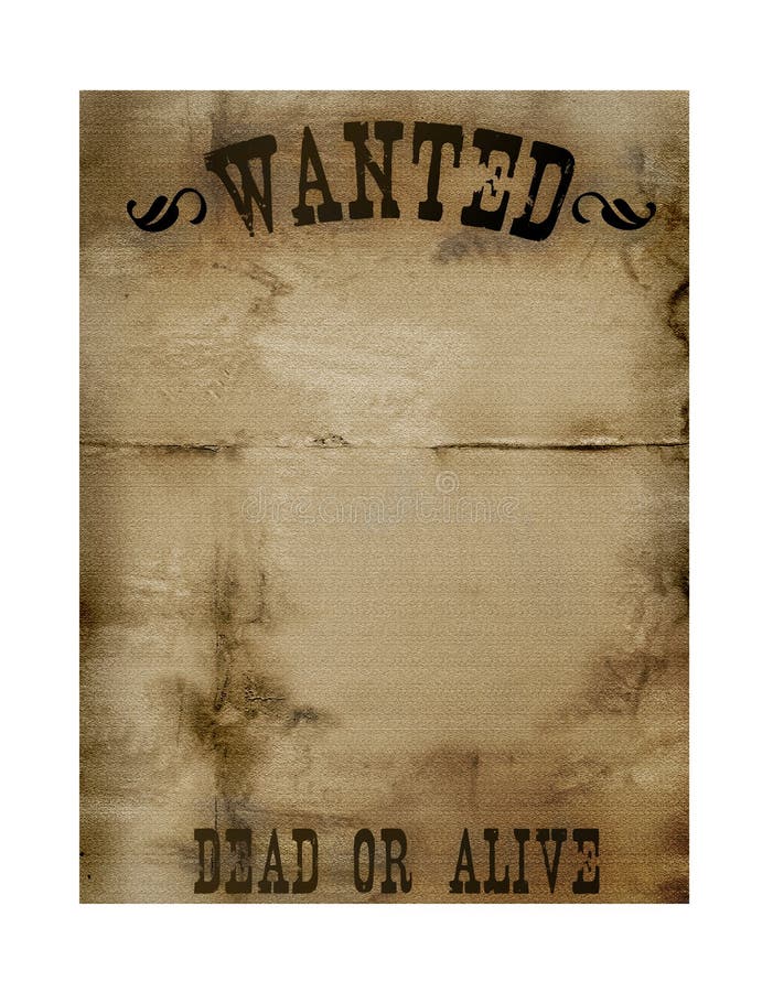 Wanted Poster stock illustration. Illustration of isolated - 4893781