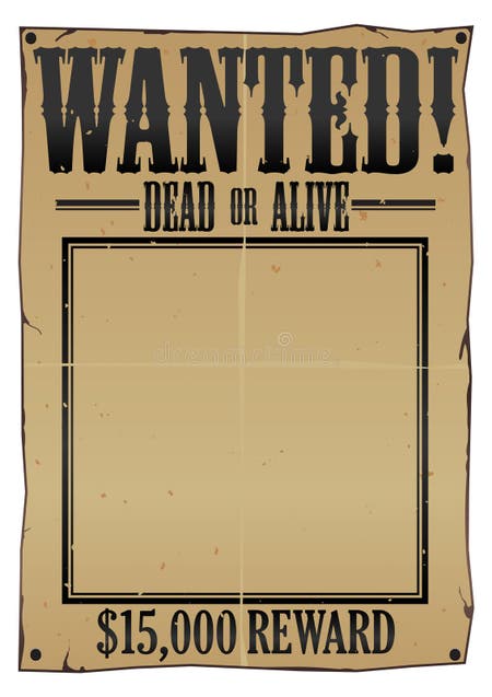 Wanted Poster EPS stock vector. Illustration of 1900 - 13934836