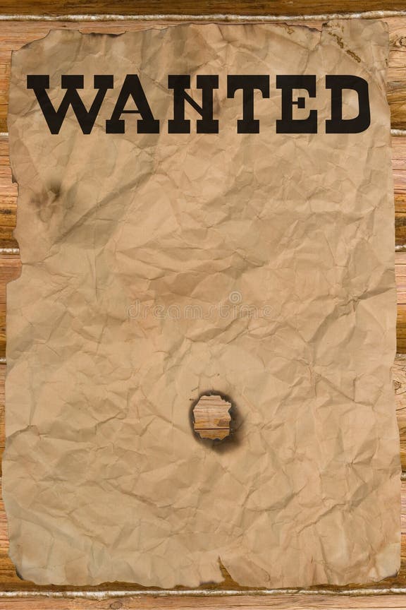 Empty Wild West Wanted Poster Stock Photos - Free & Royalty-Free Stock ...