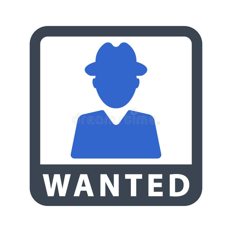 Wanted poster icon stock vector. Illustration of bandit - 208732136