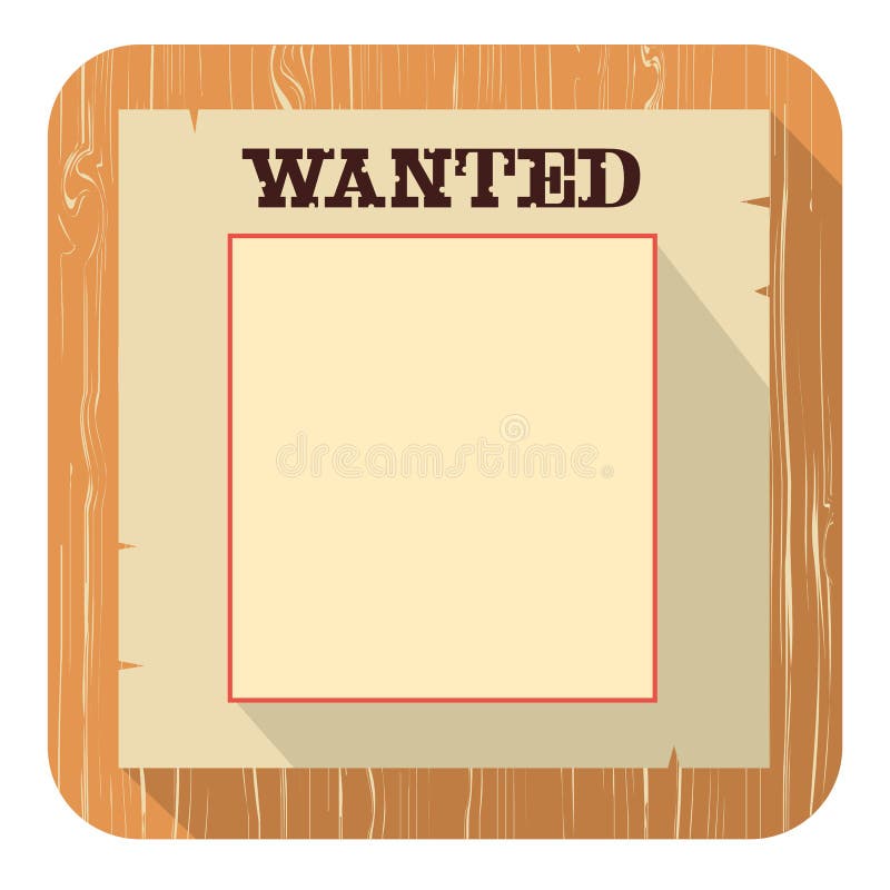 Wanted Poster Icon.Vector Flat Style Design Stock Vector - Illustration ...