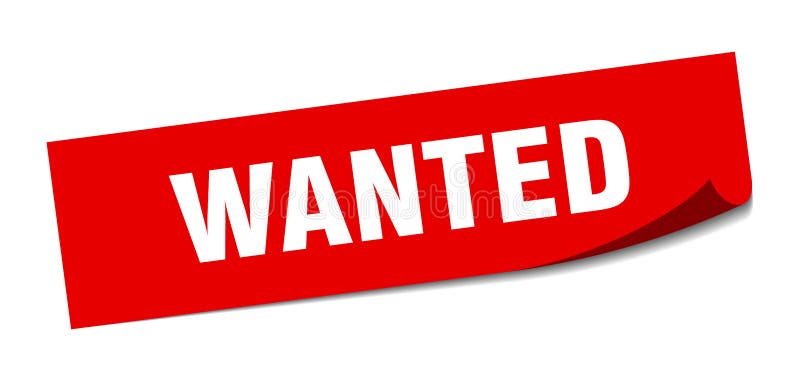 Wanted sticker. stock vector. Illustration of sign, insignia - 153944193