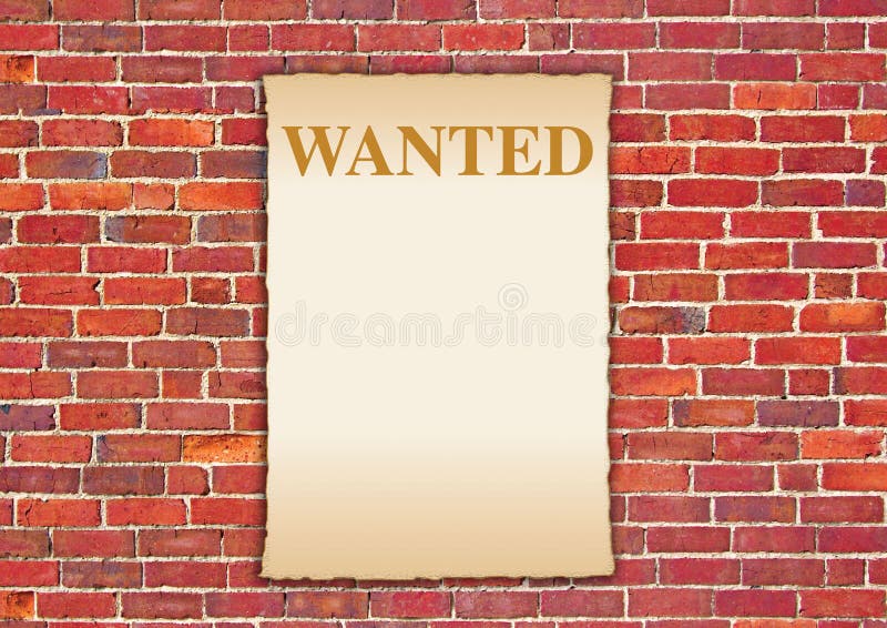 Wanted poster stock vector. Illustration of classified - 13550091