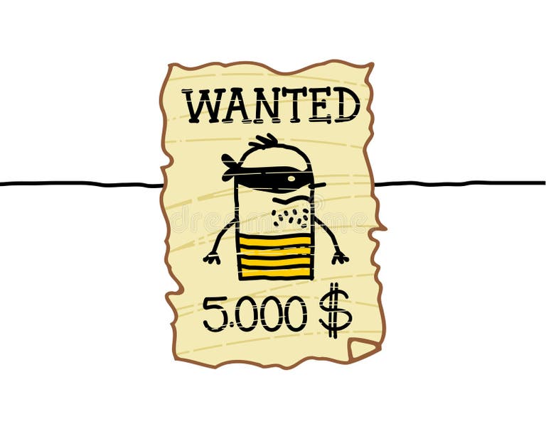 Cartoon Wanted Stock Illustrations – 3,345 Cartoon Wanted Stock ...