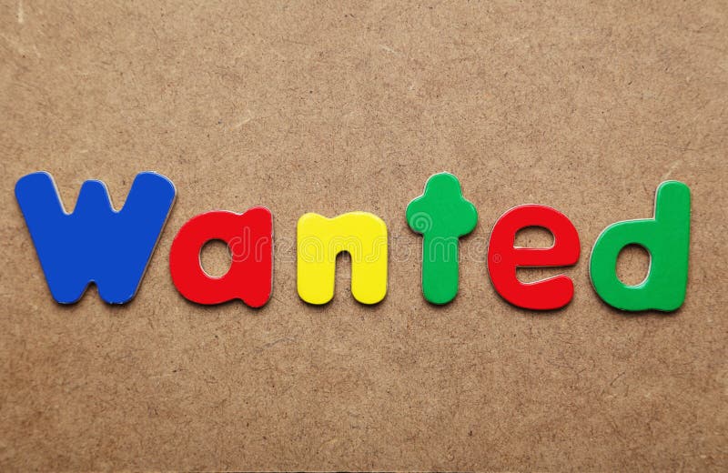 Wanted word stock photo. Image of message, english, knowledge - 53920966