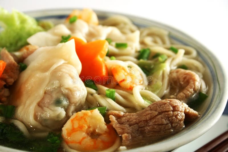 Wanton noodles stock photo. Image of cuisine, asia, dine - 2300950
