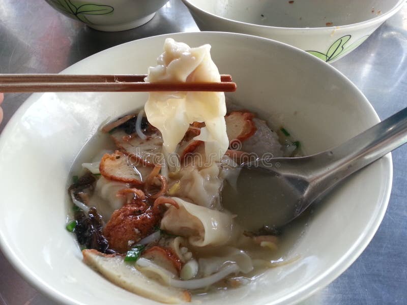 Wanton soup stock image. Image of chinese, delicious - 45202311