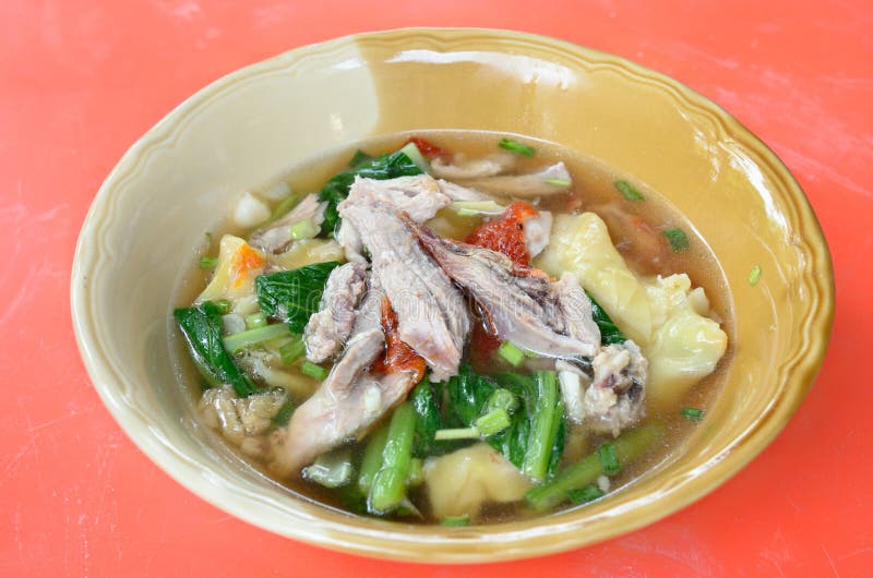 Wanton soup stock photo. Image of bowl, broth, meal, cuisine - 39869260