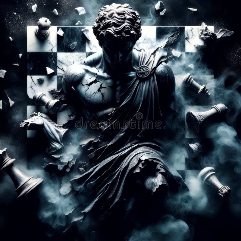 Generals and Strategies of an Abstract War on Chess Board Stock ...